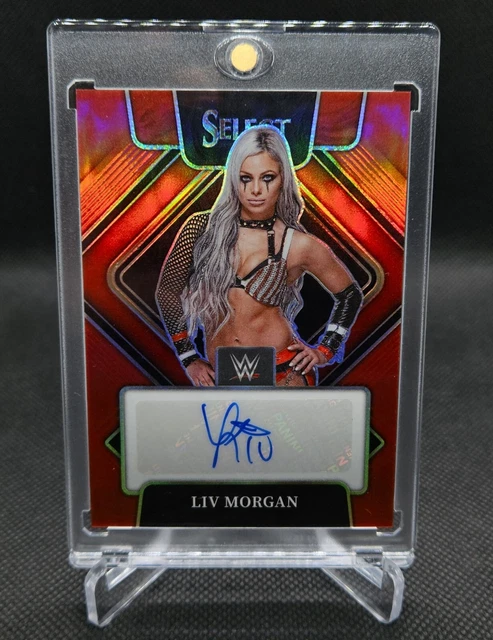 LIV MORGAN AUTOGRAPH 2022 Panini WWE Select Signatures #SG-LVM Rosso SP ... LIV MORGAN AUTOGRAPH 2022 Panini WWE Select Signatures #SG-LVM Rosso SP ...