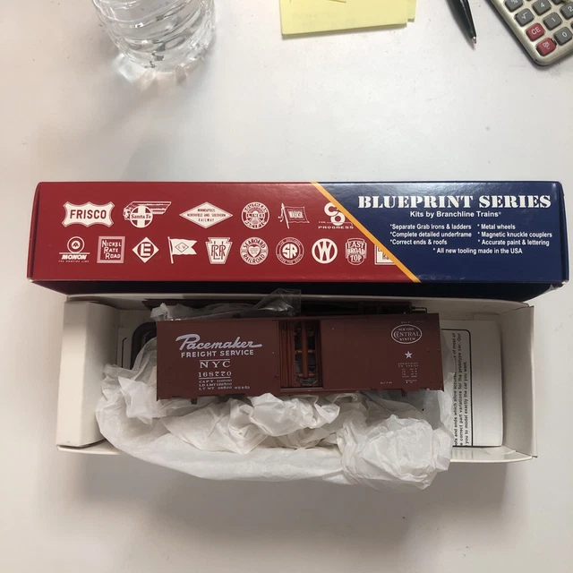 HO BLUEPRINT SERIES kit by Branchline Trains NYC Pacemaker box car ...