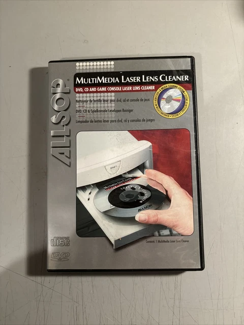 MULTIMEDIA LASER LENS Cleaner Allsop Dvd Pulire Lente Lettore EUR 3,00 ...