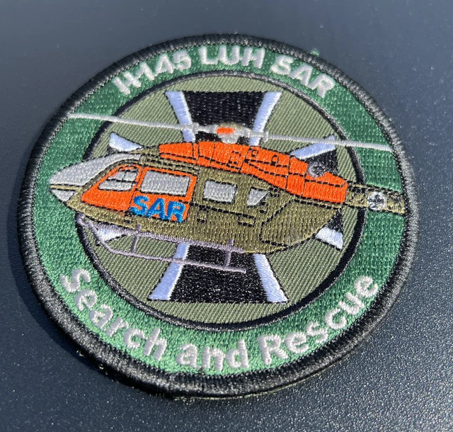 H145 LUH SAR Patch Aufnäher Airbus Luftrettung Bundeswehr Heer Goodbye ...