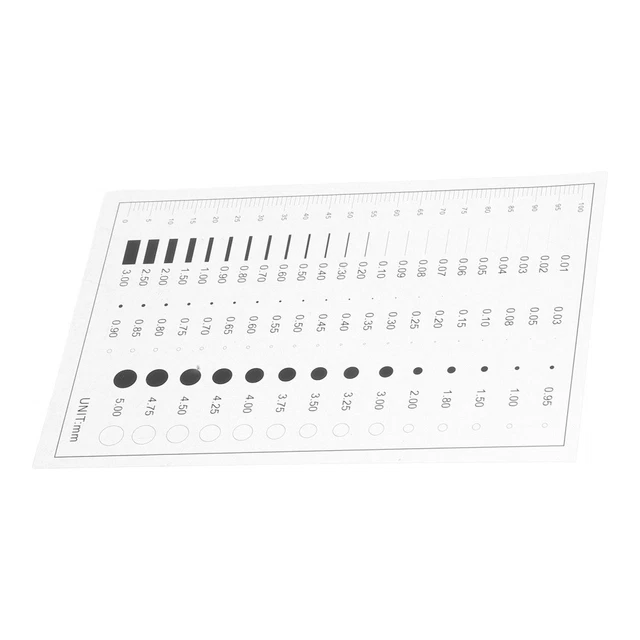 FLAW DETECTION GAUGE High Precision Estimation Chart Measuring Line ...