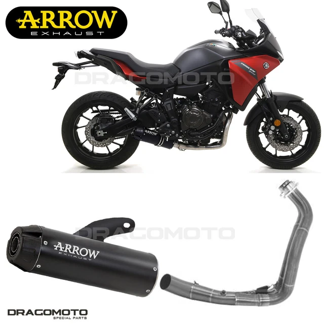 FULL EXHAUST YAMAHA TRACER 7 2023 2024 ARROW Black CC Kat JET RACE ...