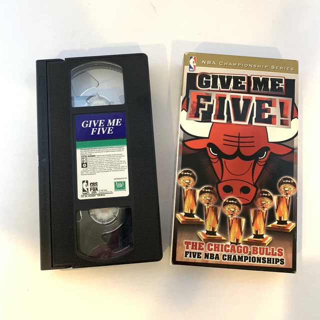 GIVE ME FIVE! / Chicago Bulls VHS Tape NBA Basketball - Michael Jordan ...