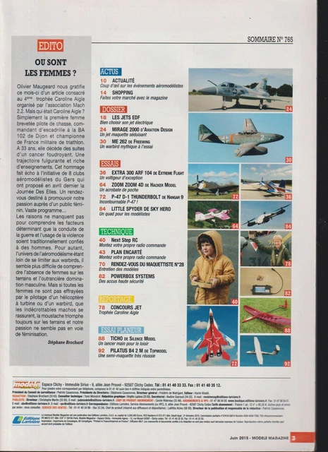 MODELE MAG N°765 PLAN: NEXT STEP RC/ JET ELECTRIQUE / QUADCOPTER ...