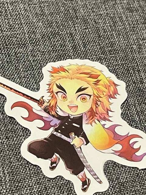 SINGER MUSIC SMALL cartoon anime STICKER STICKERS demon slayer Kyojuro ...