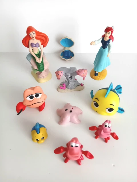 DISNEY LITTLE MERMAID Ariel Flounder & Sebastian Clam Shel Disney & Pop ...