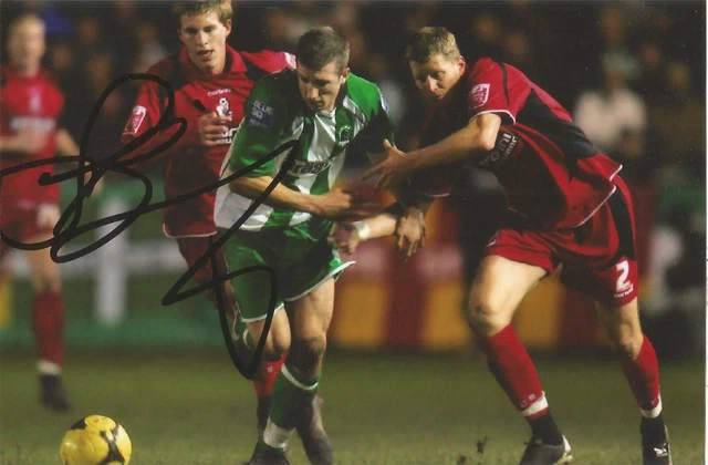 BOURNEMOUTH: SCOTT GUYETT SIGNED 6x4 ACTION PHOTO+COA £2.99 - PicClick UK