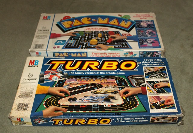 PAC-MAN & SEGA Turbo Arcade Brettspiel Vintage 80er MB Spiele EUR 17,68 ...