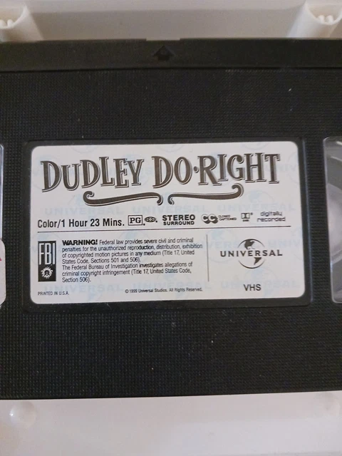DUDLEY DO-RIGHT (VHS, 2000, Special Edition) £5.63 - PicClick UK