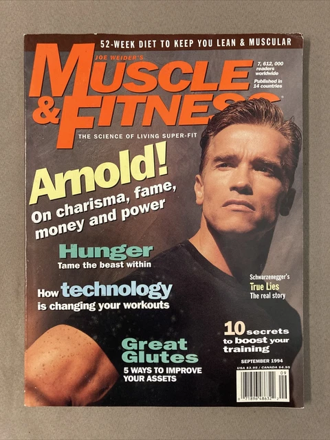MUSCLE & FITNESS Magazine Jan 2001 Cover Arnold Schwarzenegger 9514 £8. ...