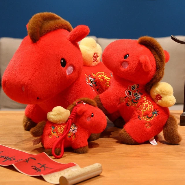 ZODIAC HORSE PLUSH Toy With Pp Cotton Fill For Festival Decor And Gift ...