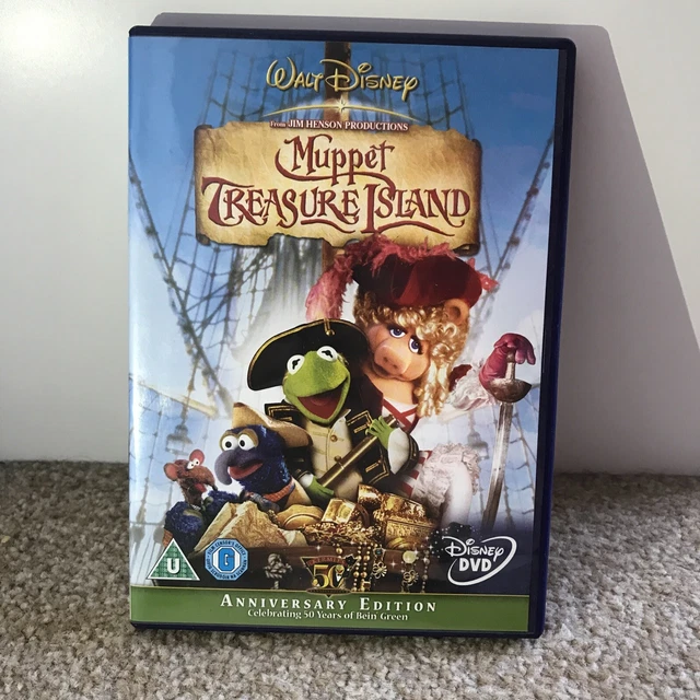 MUPPET TREASURE ISLAND VHS Walt Disney Tim Curry Video Cassette Tape ...