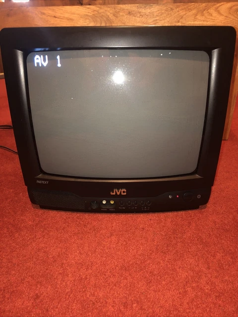 JVC 14& CRT TV Model C-VT14EKB Retro Gaming TV TESTED AND WORKING Black ...