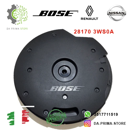 BOSE 28170 3WSOA SUBWOOFER NISSAN RENAULT KOLEOS Megane 218489 BOSE ...
