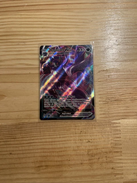 CARTE POKÉMON : Epée et Bouclier Ténèbres Embrasées Angoliath VMAX 115/ ...