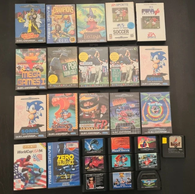 SEGA MEGA DRIVE Job Lot inc. Tiny Toons, Dick Tracy, Zero Tolerance ...