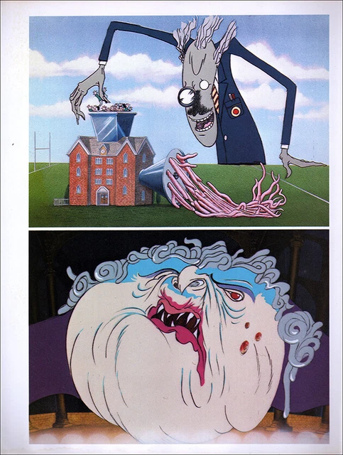 PINK FLOYD POSTER Page . 1982 The Wall Film Movie . Teacher Judge Worm ...