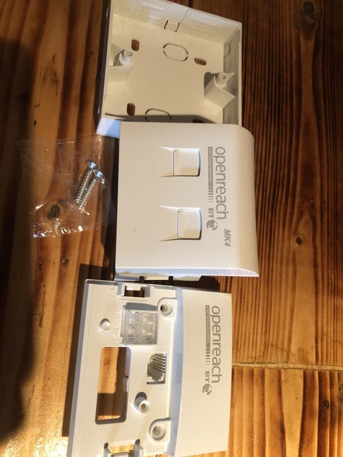 BT OPENREACH MASTER Socket NTE5c + vdsl mk4 new 2018 clear cams + back ...