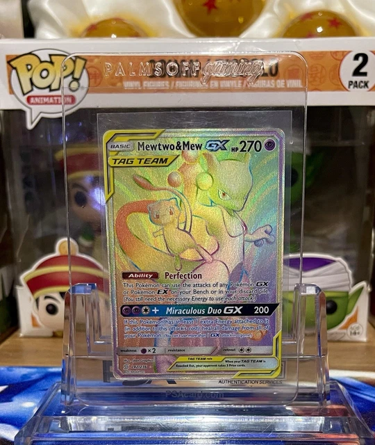 MEWTWO & MEW GX Rainbow Hyper Secret Rare NM-M 242/236 Pokemon $225.00 ...