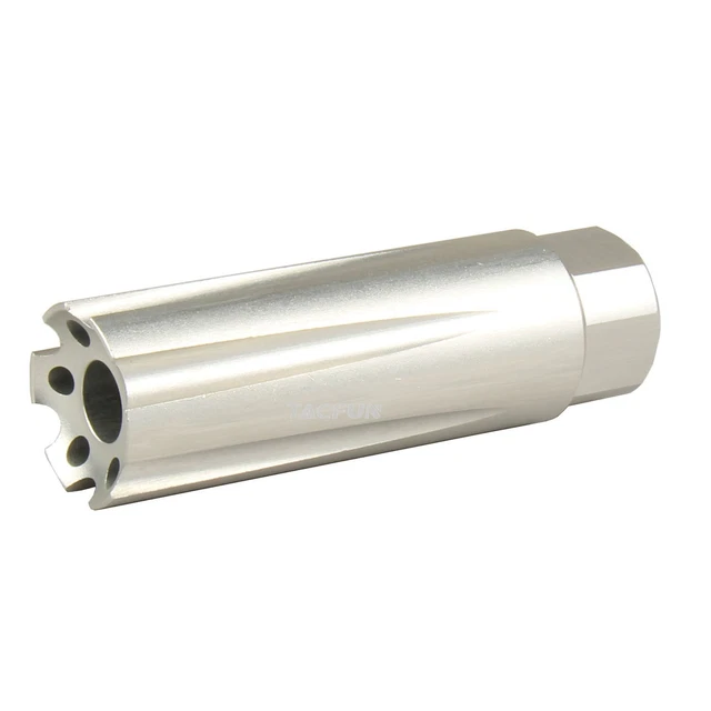 MUZZLE BRAKE 1/2X28 TPI Linear Compensator for .22LR .223 /w Washer EUR ...