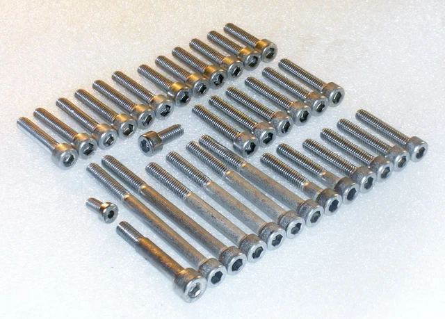 YAMAHA XT500 SR500 SR400 TT500 Engine Covers Stainless Allen Bolts Nuts ...