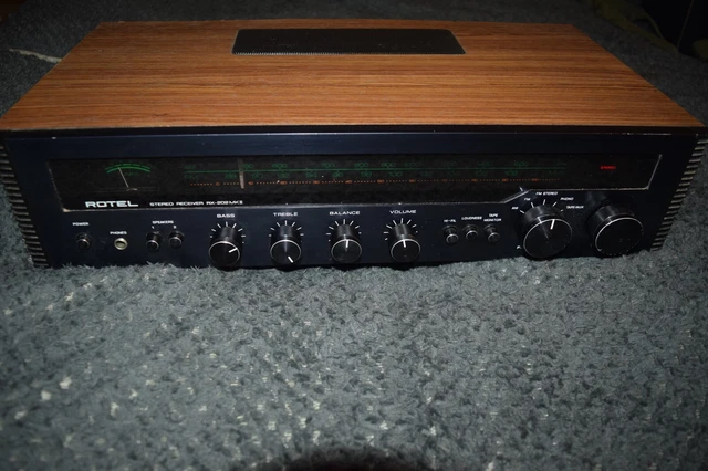 70'S VINTAGE ROTEL RX-202 MKII TUNER AMPLIFIER INTEGRATED TESTED FULLY ...