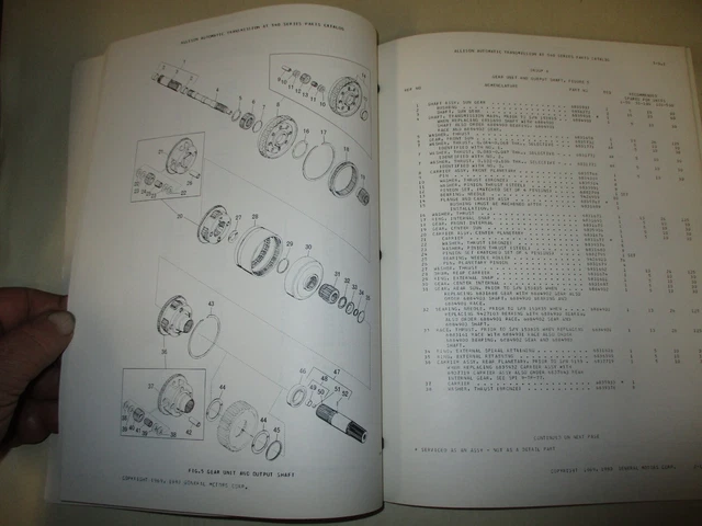 DETROIT DIESEL ALLISON Transmission AT540 AT543 AT545 Series Part ...