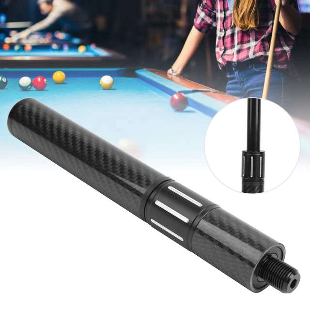 TELESCOPIC POOL CUE Extension Adjustable Billiards Cue Carbon Fiber ...