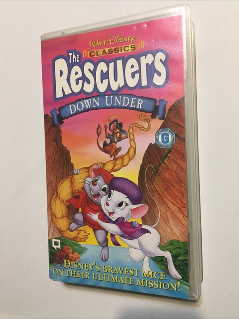 THE RESCUERS DOWN Under (VHS, NEW, Walt Disney Classic) Sealed Rare UK ...