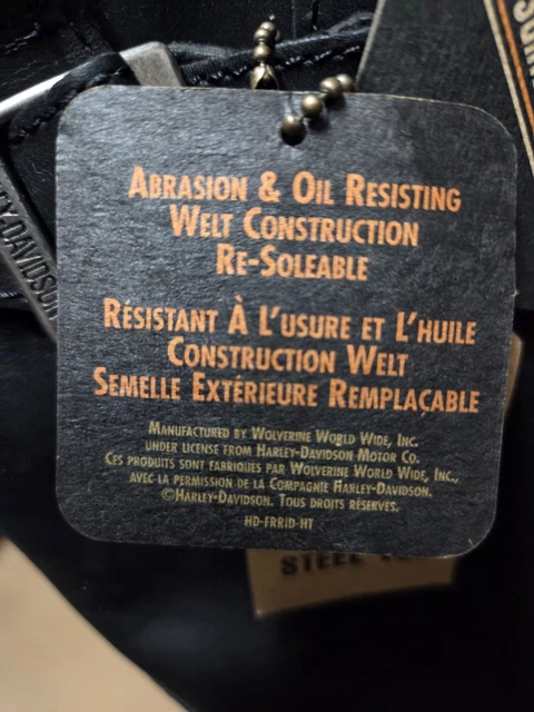 HARLEY DAVIDSON BOOTS Mens 9.5 wide £59.32 - PicClick UK