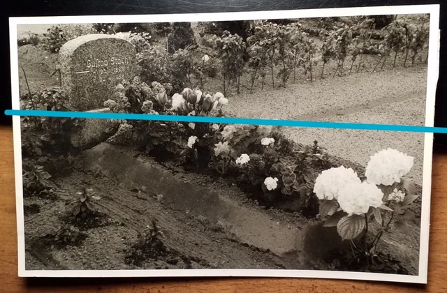 FRIEDHOF MIT GRAB von Gustav Stach 1897-1958 - Husum / Foto EUR 19,90 ...