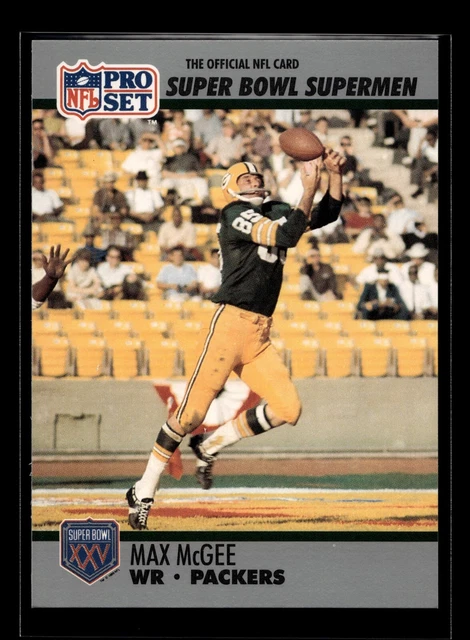 47 ~ MAX McGee ~ 1990 Pro Set Super Bowl XXV argent ~BASE~EX~FTB EUR 1 ...