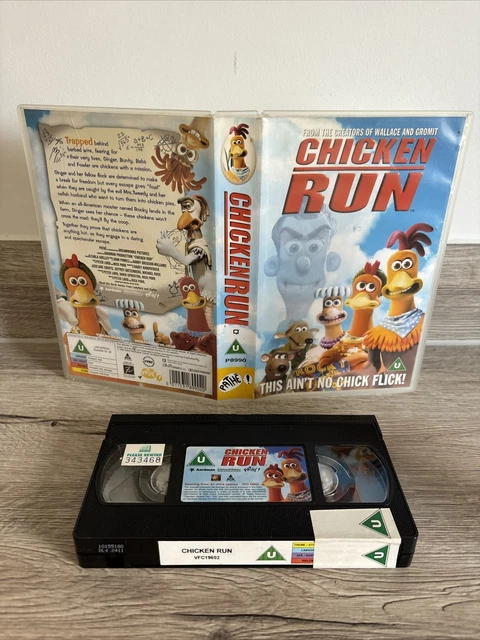 CHICKEN RUN VHS VIDEO BIG BOX EX-RENTAL- Aardman Animation £7.99 - PicClick UK