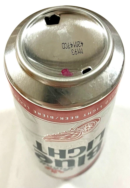 LABATT BLUE LIGHT Detroit Red Wings LNH Hockey bière vide 12 oz canette ...