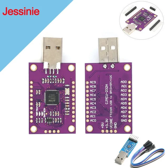 CJMCU FT232H USB to JTAG UART FIFO SPI I2C High Speed Serial Port ...