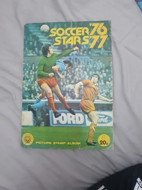 99.99% COMPLETE FKS SOCCER STARS 76 77 FOOTBALL STICKER ALBUM missing 1 ...