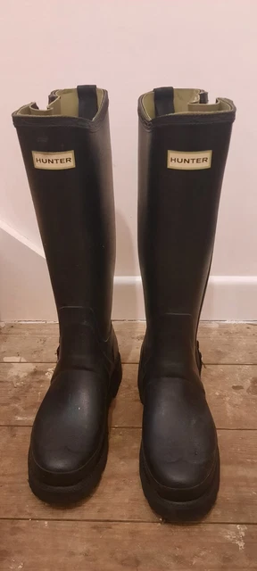 HUNTER BALMORAL MEN'S Wellies Full Zip Vibram UK 7|US 8|EU 41 WORN ...