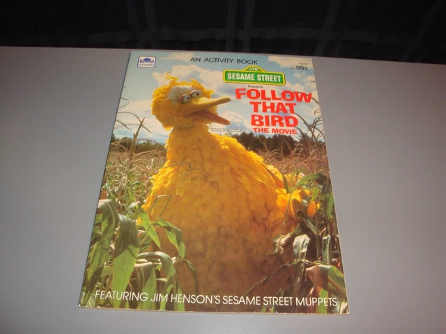 SESAME STREET FOLLOW That Bird The Movie Color Activity Book Preschool ...