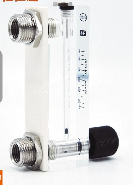 HIGH-PRECISION NITROGEN OXYGEN float rotor gas flow meter plexiglass ...