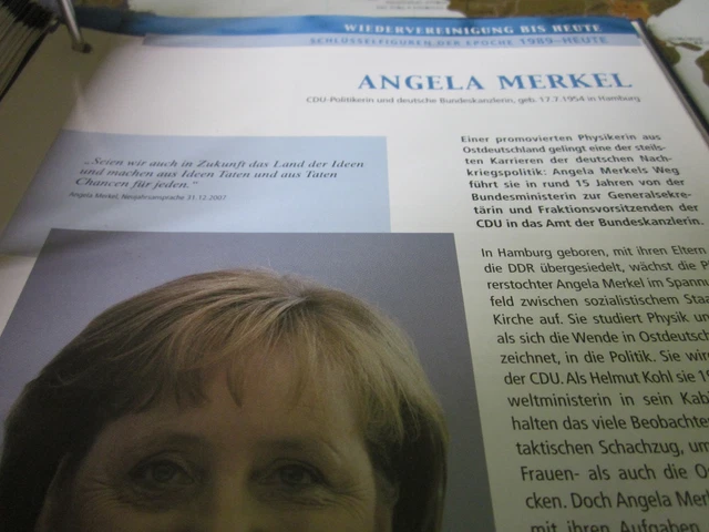 DEUTSCHE GESCHICHTE SEIT 1989 Angela Merkel Bundskanzlerin EUR 4,31 ...