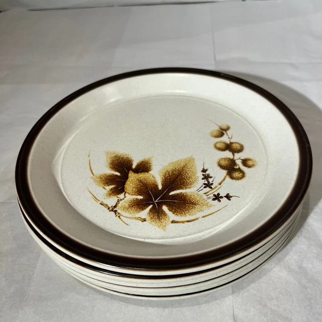 DOVERSTONE STAFFORDSHIRE by Barratts Set of 6 HEATHER Plates Dishwasher ...