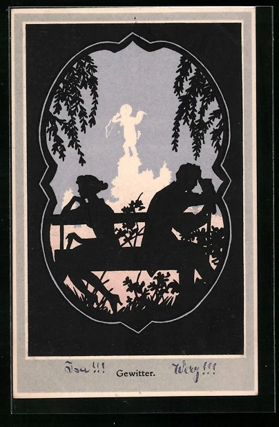 CARTOLINA D'ARTISTA FRATELLI Kohn B.K.W.I n.294-1: disputa tra la ...