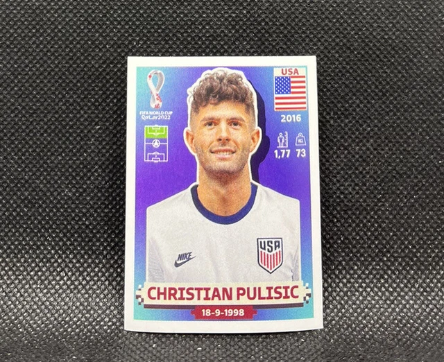 CHRISTIAN PULISIC PANINI FIFA World Cup Qatar 2022 Stickers #USA18 ...