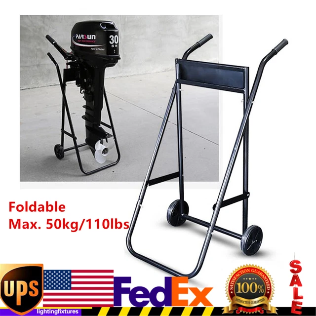 OUTBOARD MOTOR ENGINE Trolley Stand Heavy Duty Engine Carrier Transport ...