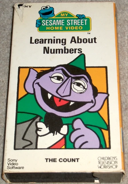 SESAME STREET: THE COUNT Learning About Numbers JAPAN VHS Japanese ...