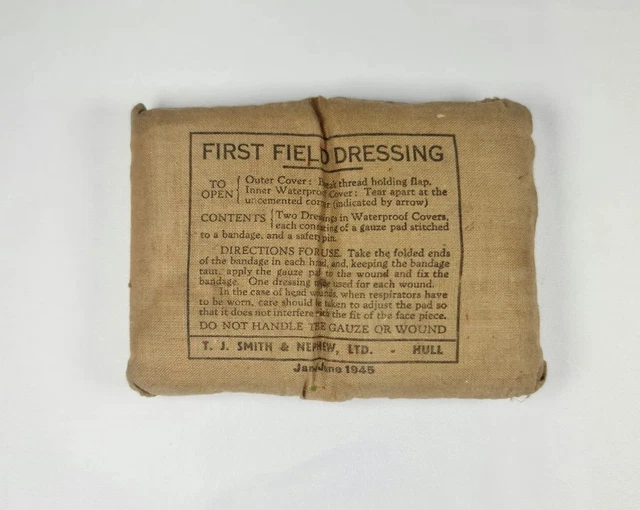 WW2 ORIGINAL BRITISH Army Field Dressing Dated 1945 £26.00 - PicClick UK