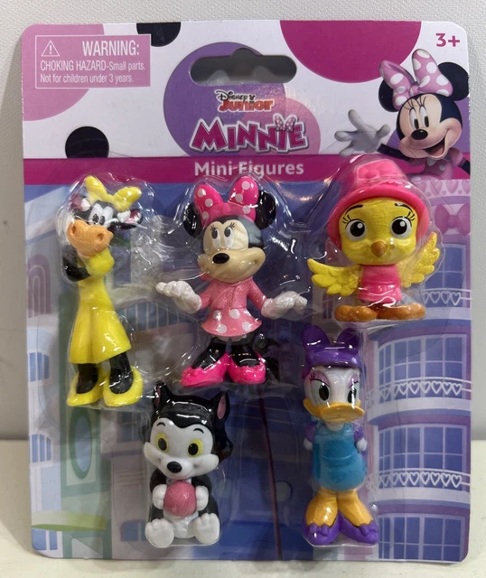 DISNEY JUNIOR MINNIE & Friends 5-Pack Collectible Mini Figures NEW £8. ...