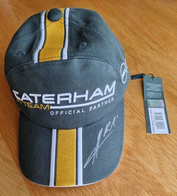 CATERHAM HEIKKI KOVALAINEN signed F1 team peaked cap - Collectable BNWT ...