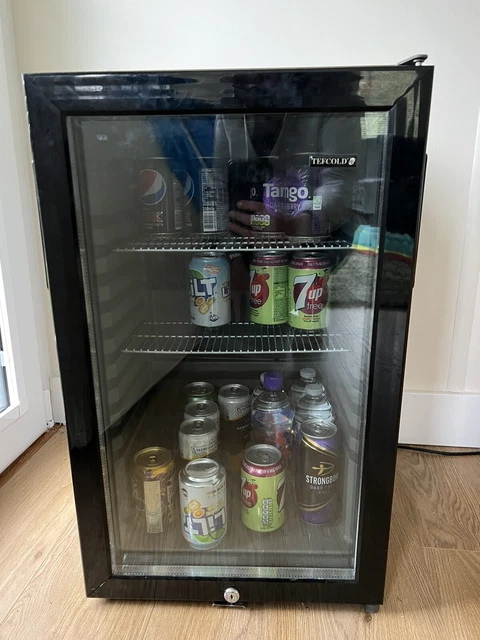 TEFCOLD TM52G BLACK Minibar with Glass Door £235.00 - PicClick UK