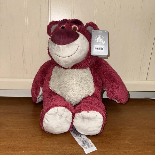 DISNEY PARKS TOY Story 3 Lotso Huggin Bear 14" Plush Strawberry Scented ...